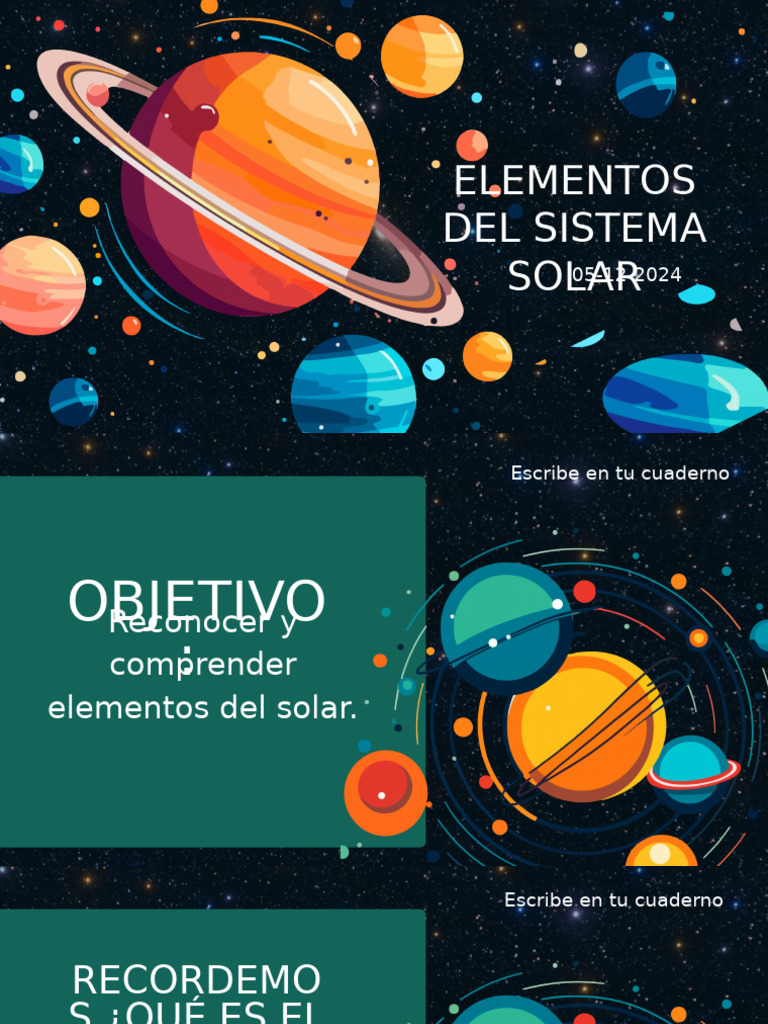 Elementos del Sistema Solar Explicados | PDF | Dom | Sistema solar