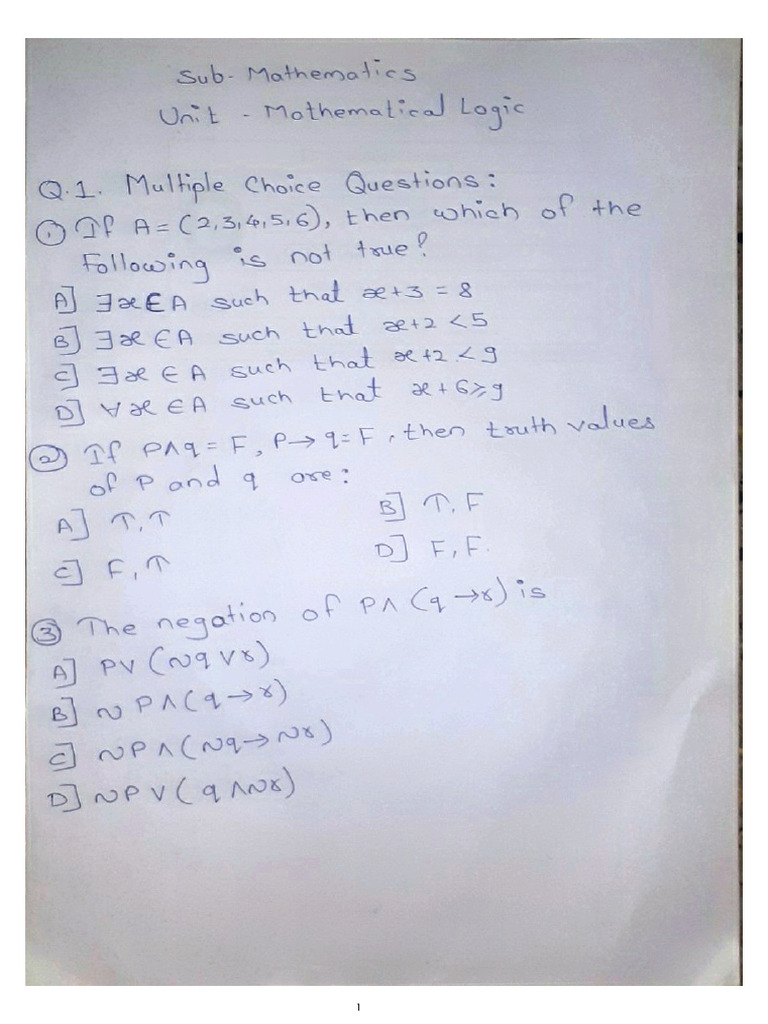 Mathematical Logic | PDF