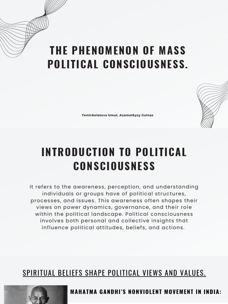 Political Consciousness As A Manifestation of Human Spirituality | PDF ...