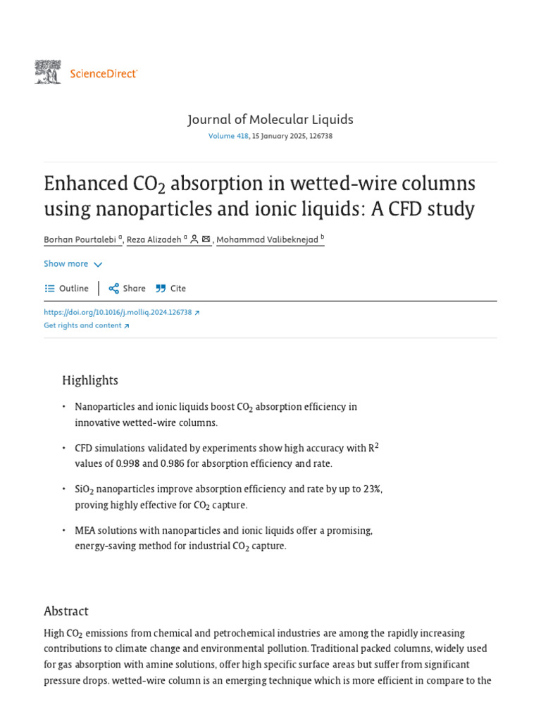 Enhanced CO2 Absorption in Wetted-wire Columns Using Nanoparticles and ...