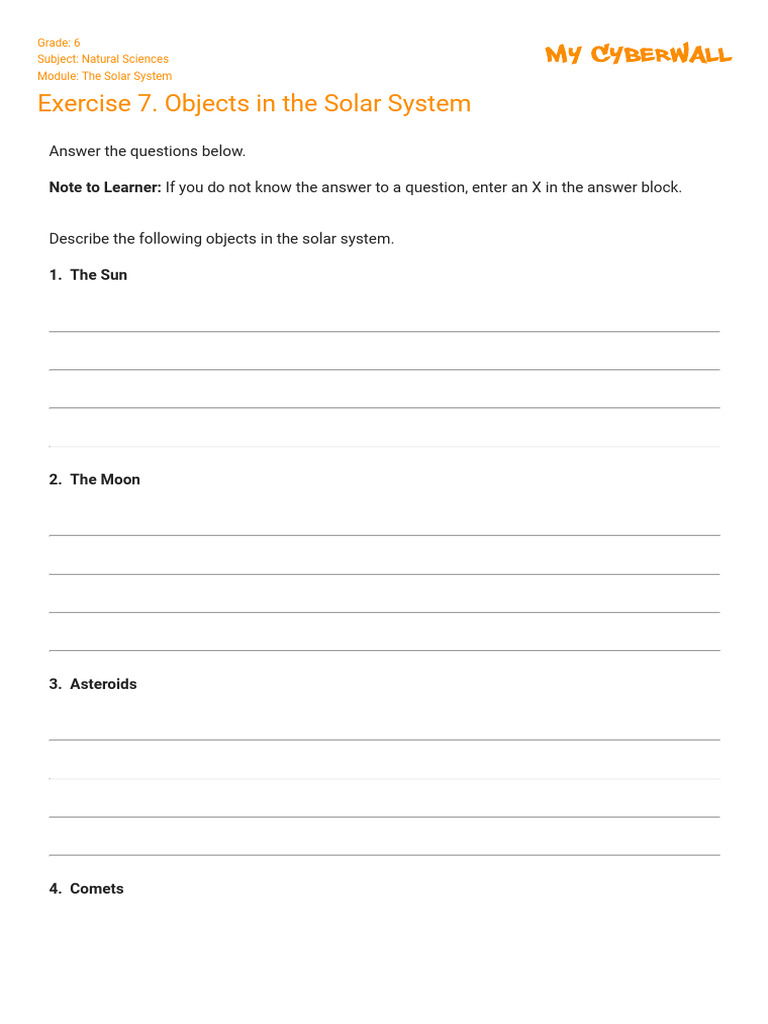 Objects in The Solar System | PDF