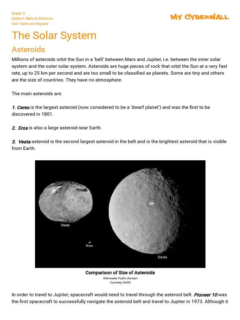 The Solar System | PDF