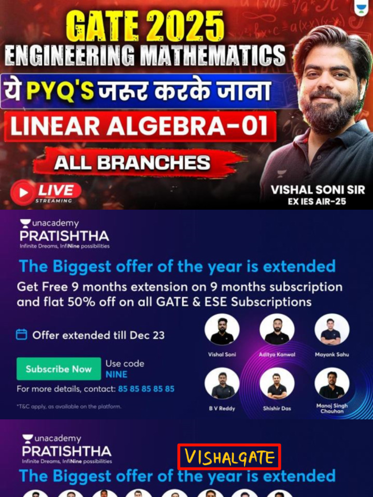 Linear Algebra -01 | PDF