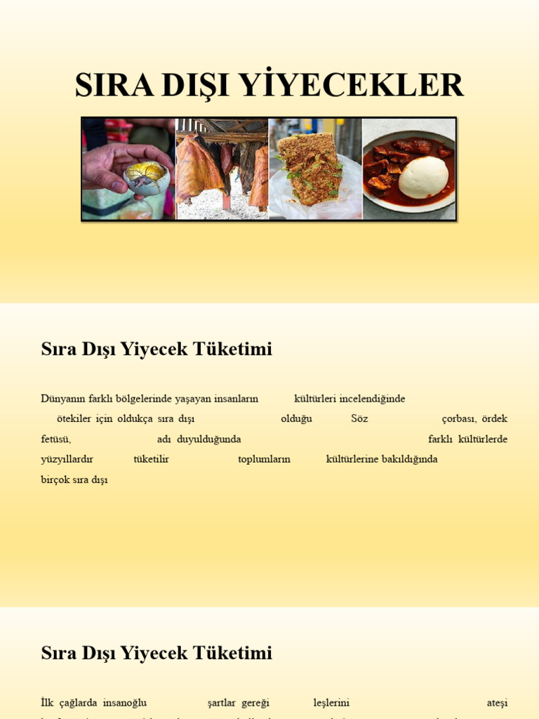 Sira Disi Yiyecekler | PDF