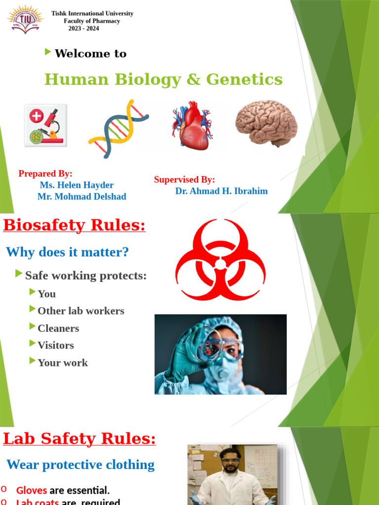 Lab Safety and Biology Overview Guide | PDF | Microscope | Transmission ...