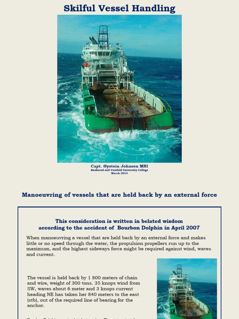 Skilful Vessel Handling | PDF | Propeller | Rudder
