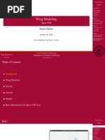 Openvsp Tutorial For Monash Uas: June 2018 | PDF | Drag (Physics) | Airfoil