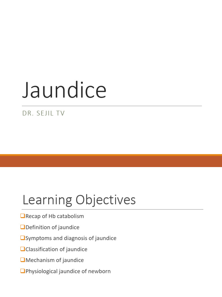 Understanding Jaundice: Causes & Types | PDF | Liver | Medical Specialties