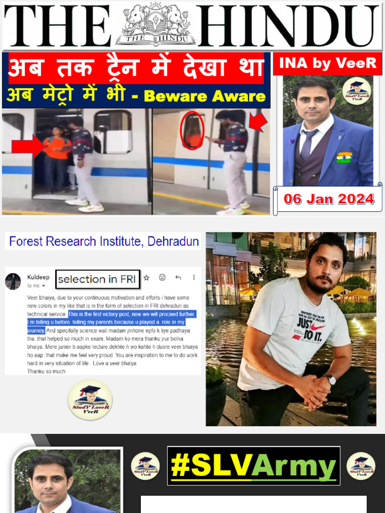 06 January 2024 -The Hindu and Nano Magazine By VeeR | PDF