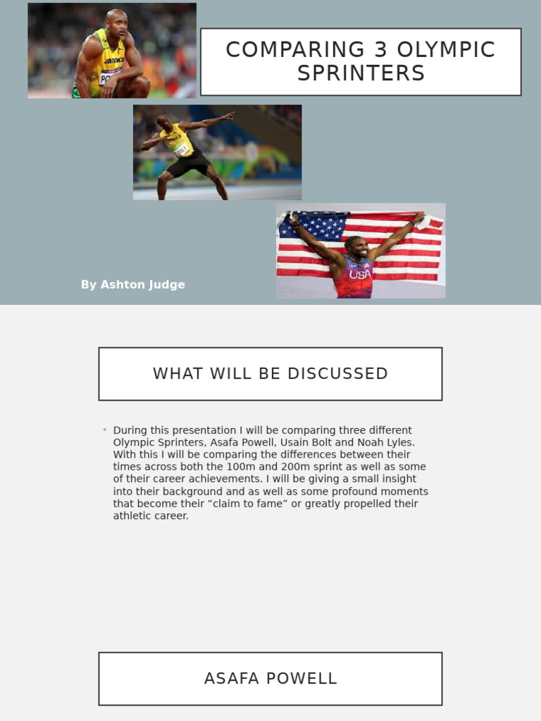 Final Project - Ashton Judge | PDF | Athletics | Running