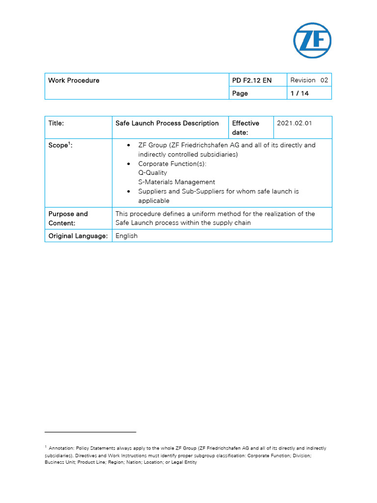 Safe Launch Process Overview | PDF | Information | Audit