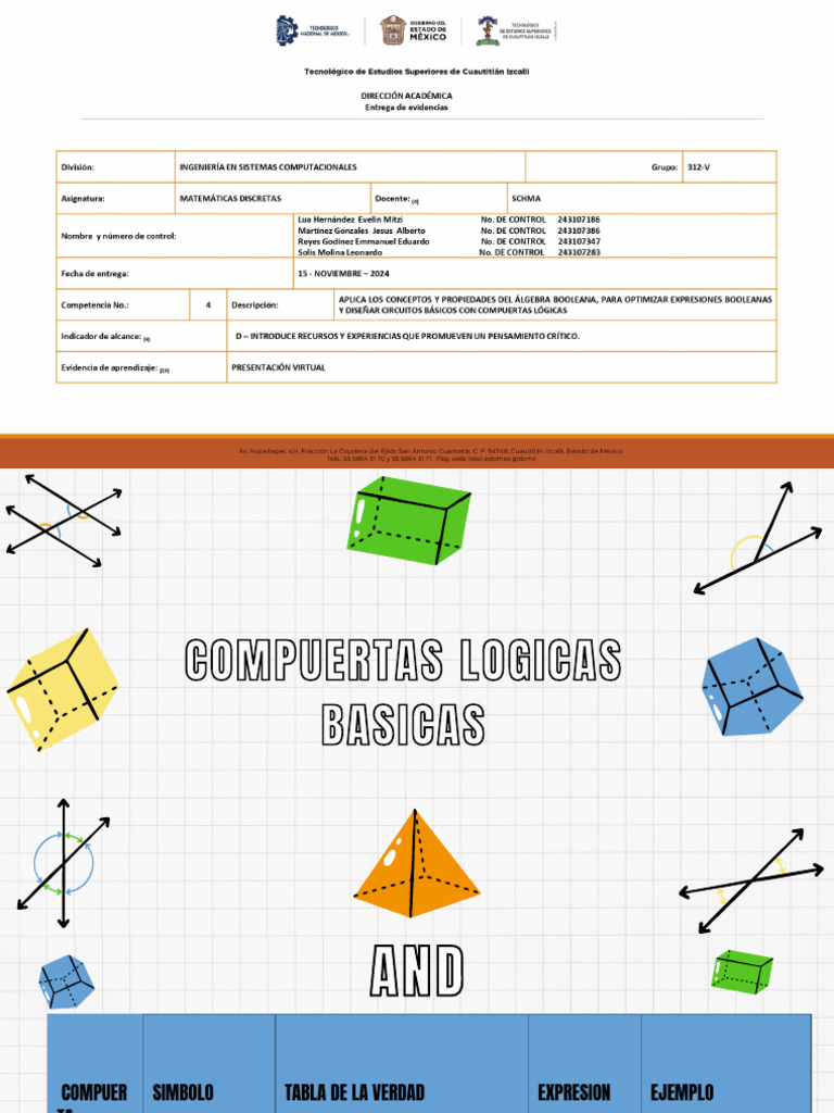 Introducción a Compuertas Lógicas Básicas | PDF