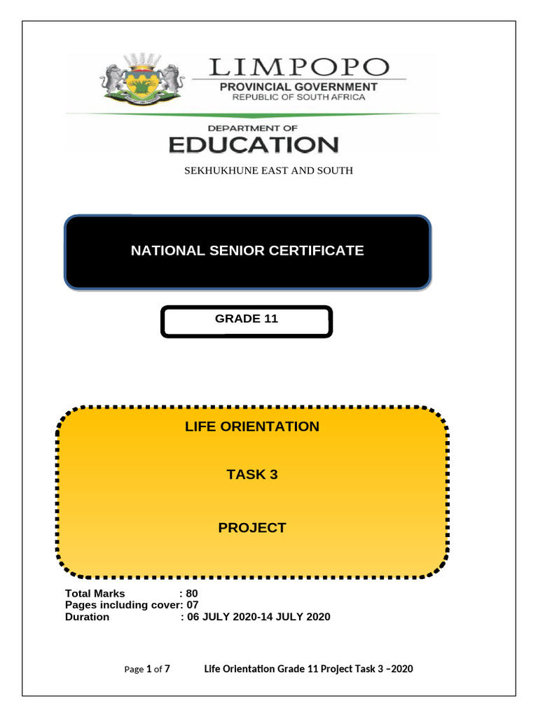 grade 11 project | PDF | Youth | Sexually Transmitted Infection