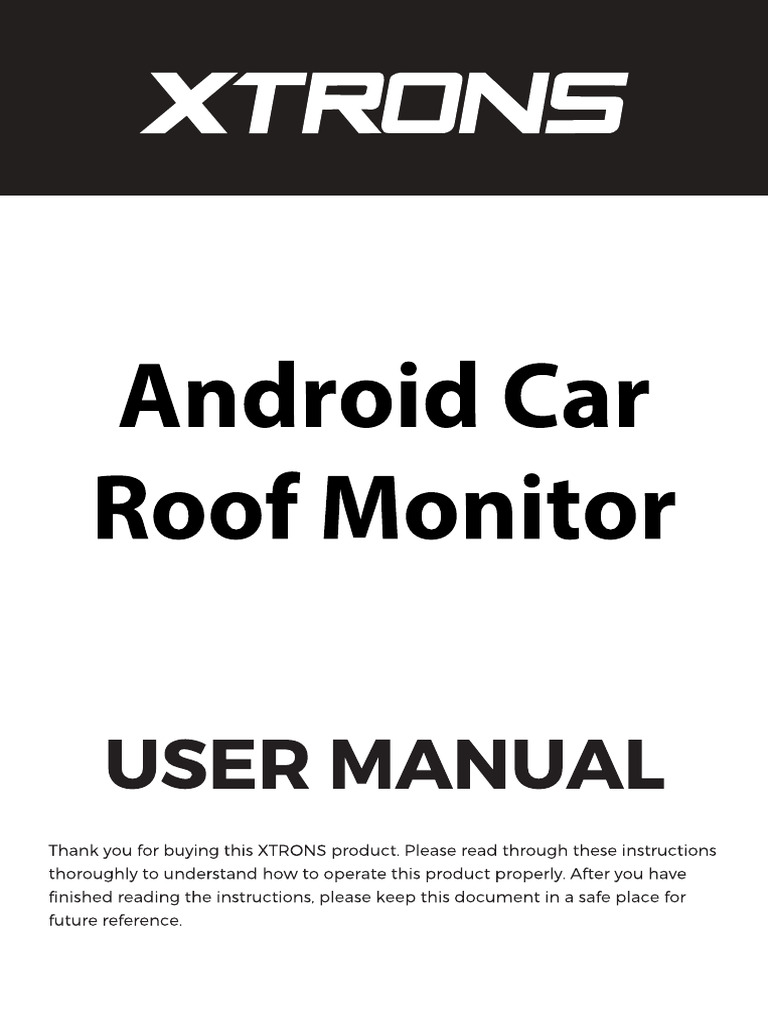 Android CM Roof Monitor User Manualinstallation Instruction.20230525 ...