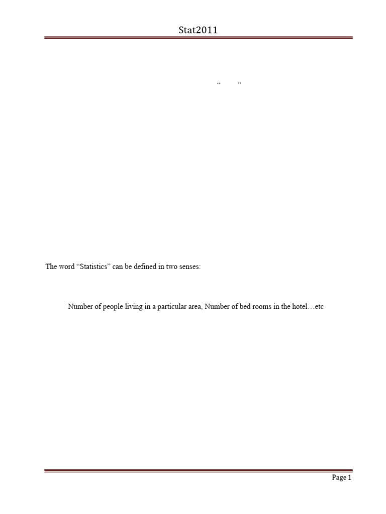 Chapter 1 (1) | PDF | Statistics | Level Of Measurement