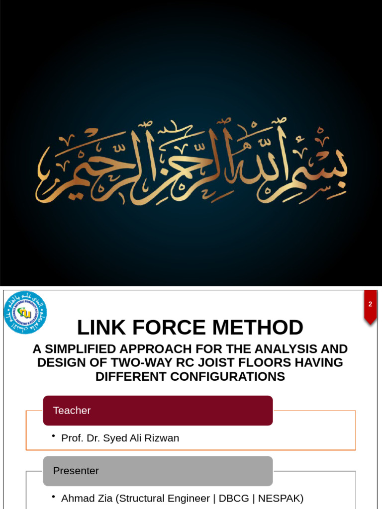 Link Force Method Slides | PDF | Beam (Structure) | Bending