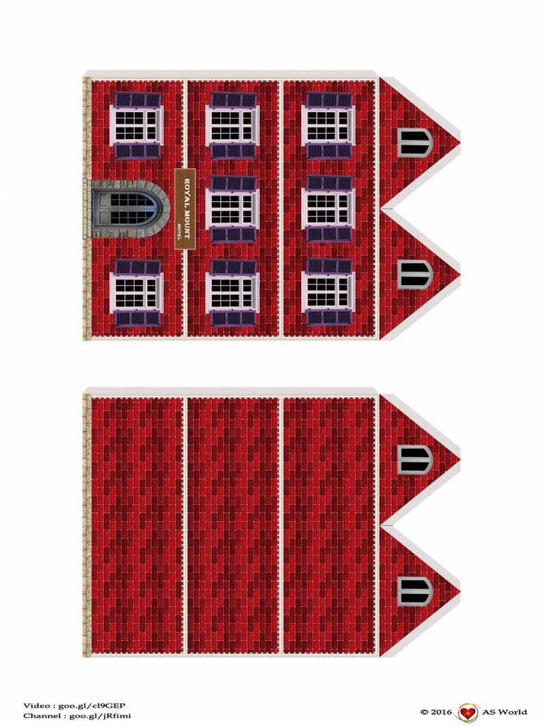 3D Paper Hotel Model (Template A3) | PDF