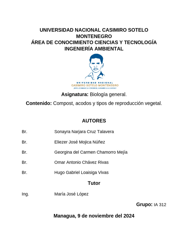 Compos, Acodo y Tipos de Reproducción | PDF | Injerto | Compost