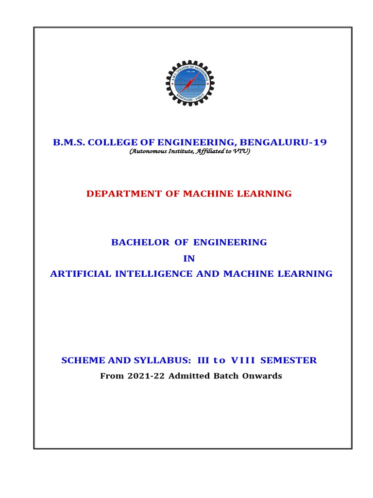 UG Syllabus 2021-24.PDF (160 Credits Scheme) | PDF | Engineering ...