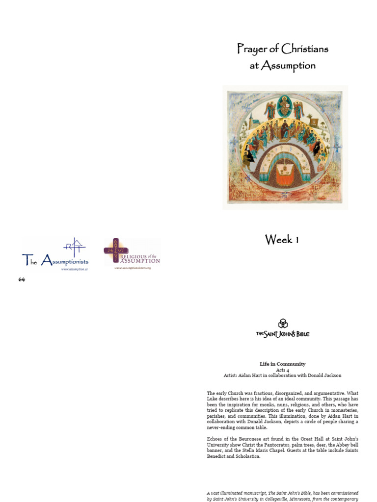 Early Church Community Prayer Guide | PDF | Glory (Religion) | Sacrifice