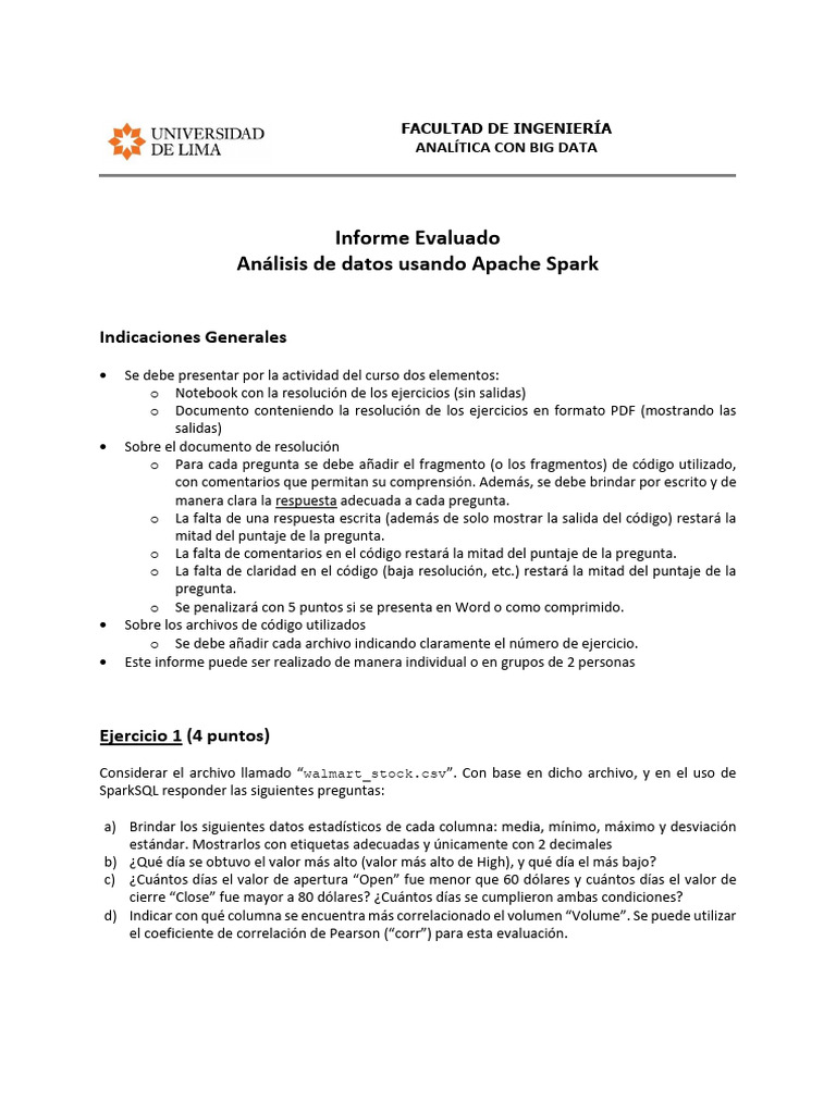 ABB-Guía para El Informe - Spark | PDF | Análisis de regresión ...