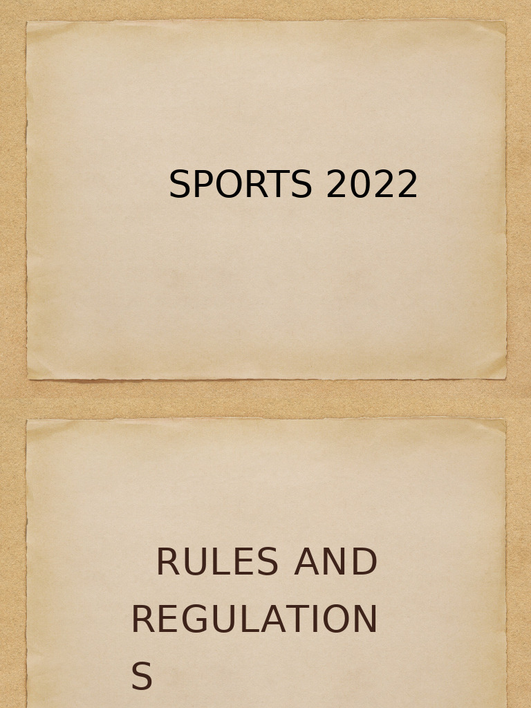 Sports Rules and Regulations | PDF | Track And Field | Referee