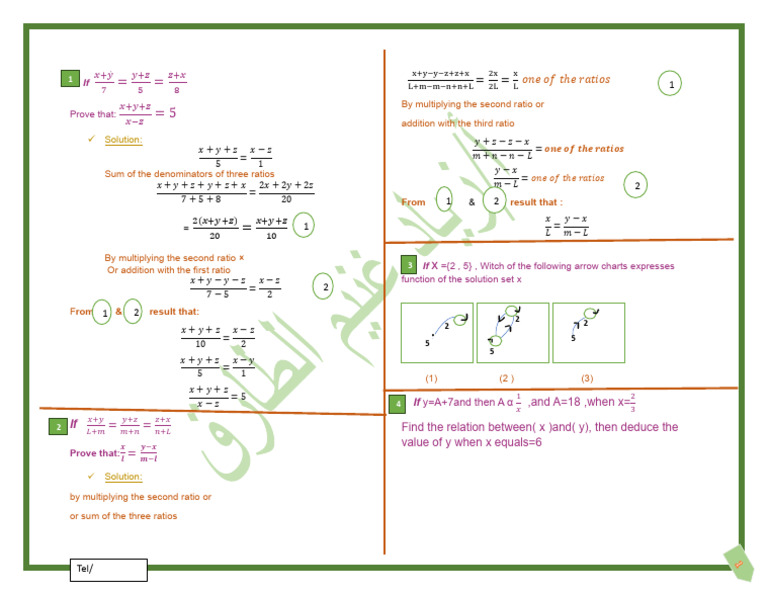 If x fin | PDF | Ratio | Mathematics