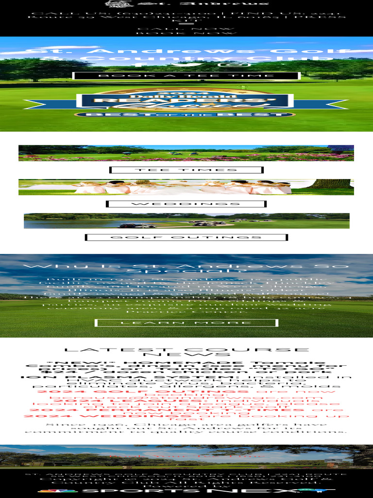 St. Andrews Golf & Country Club Info | PDF