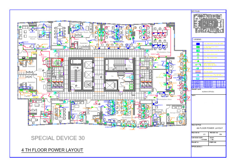 4 TH Floor Power Layout | PDF | Room