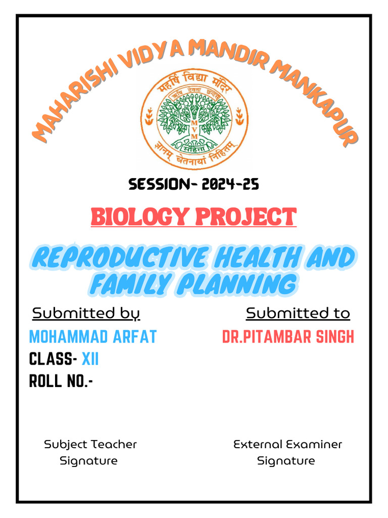 REPRODUCTIVE HEALTH AND FAMILY PLANNING_20250104_134128_0000 | PDF ...