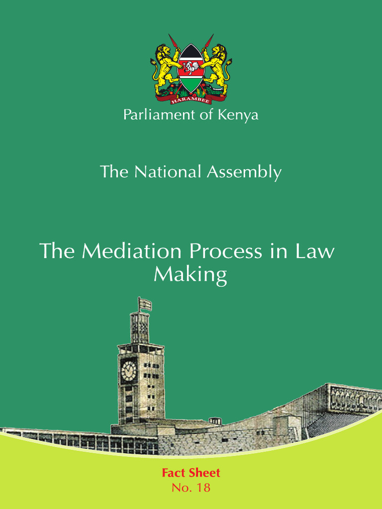 The Mediation Process in Law Making | PDF | Bill (Law) | United States ...