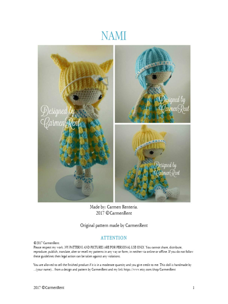 Nami Amigurumi Crochet Pattern | PDF | Crochet | Yarn