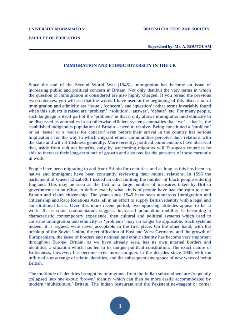 UK-ethnicity | PDF | Racism | Discrimination & Race Relations