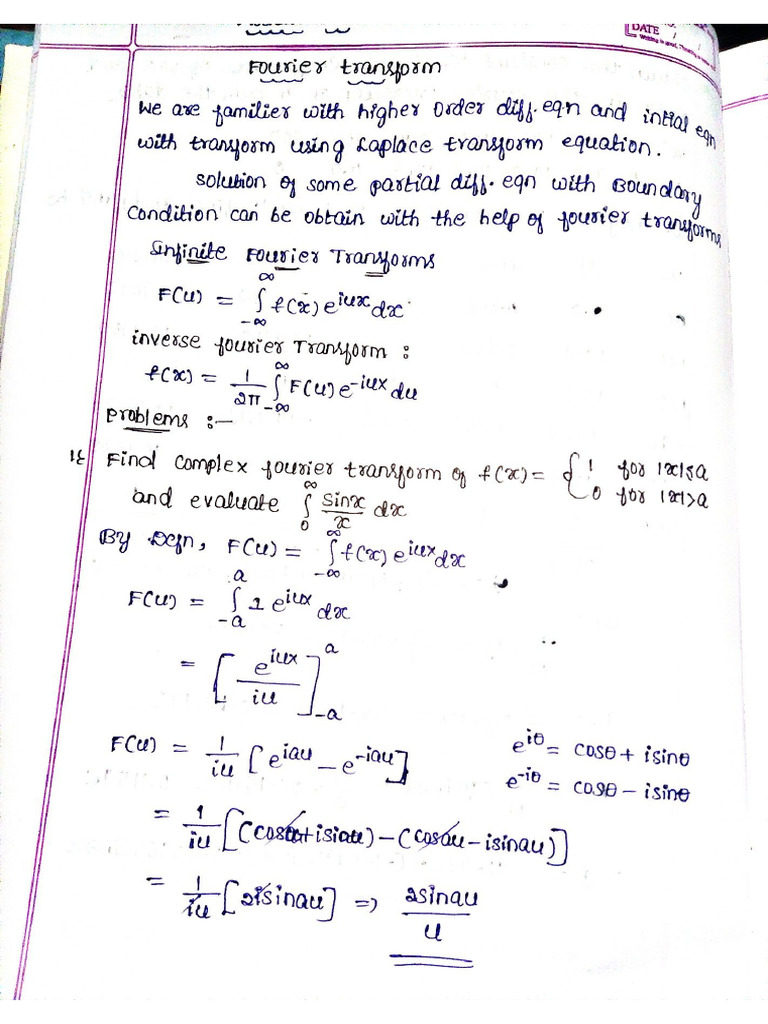 Fourier Transform | PDF