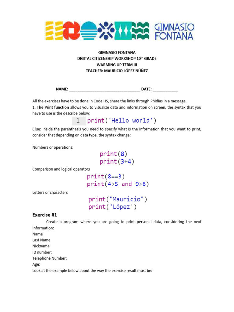 10THWorksheet (ProgrammingFundamentals) Edited | PDF | Boolean Data Type | Computer Programming