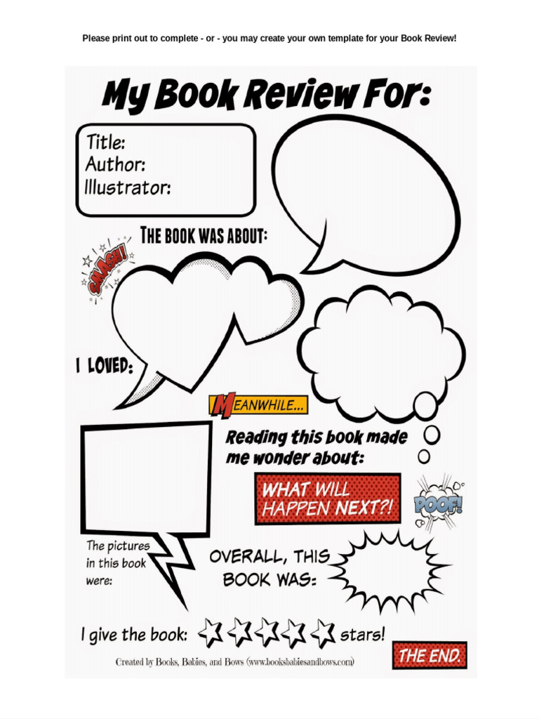Eliana Wells - Book Review Template | PDF
