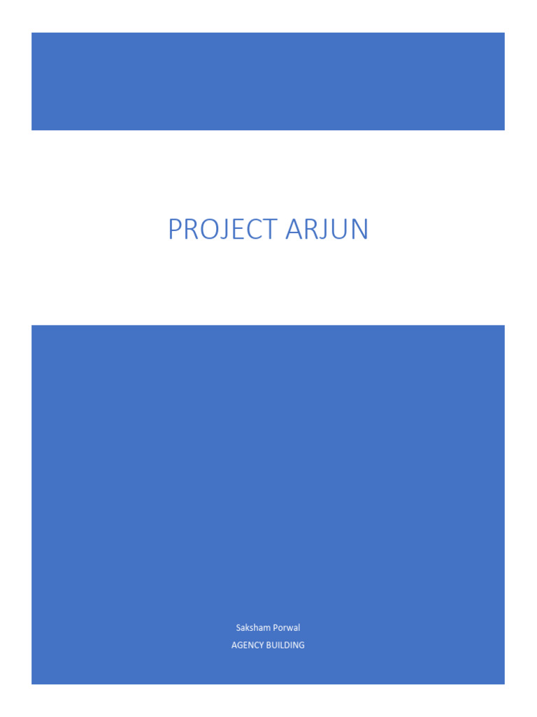 Purpose & Vision PROJECT ARJUN | PDF