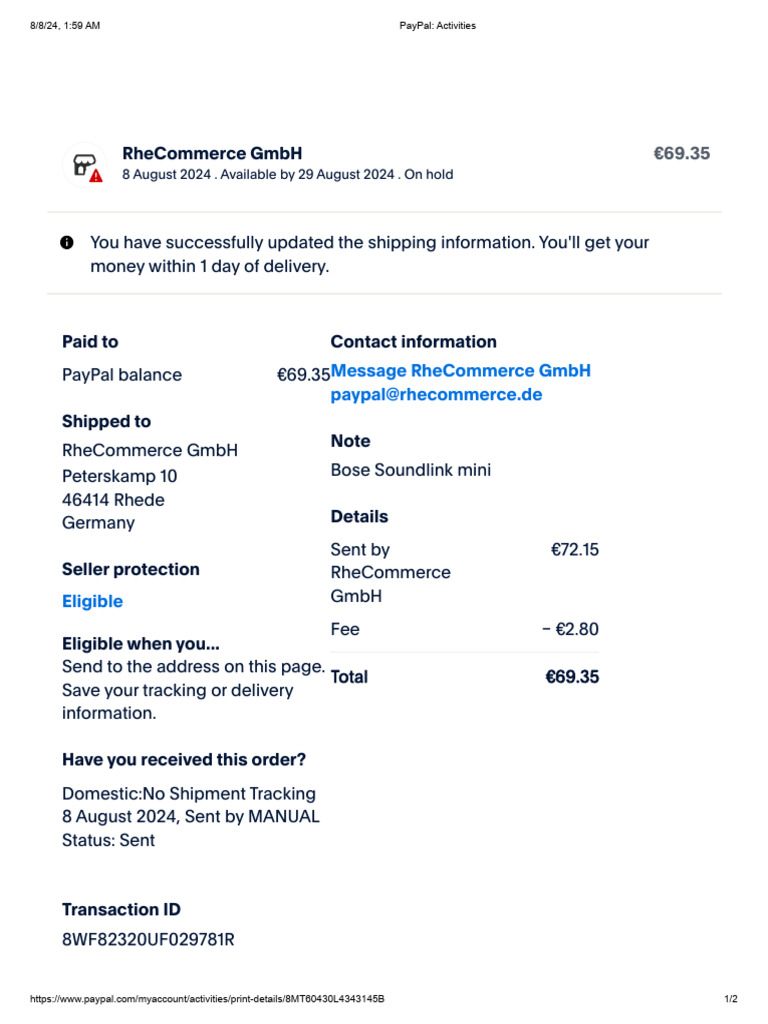 PayPal - Activities - Compressed | PDF