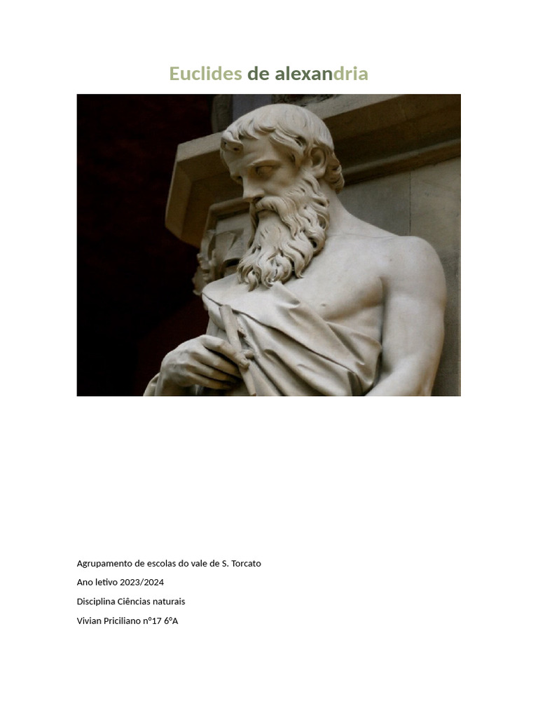 Legado de Euclides na Matemática | PDF | Matemática | Euclides