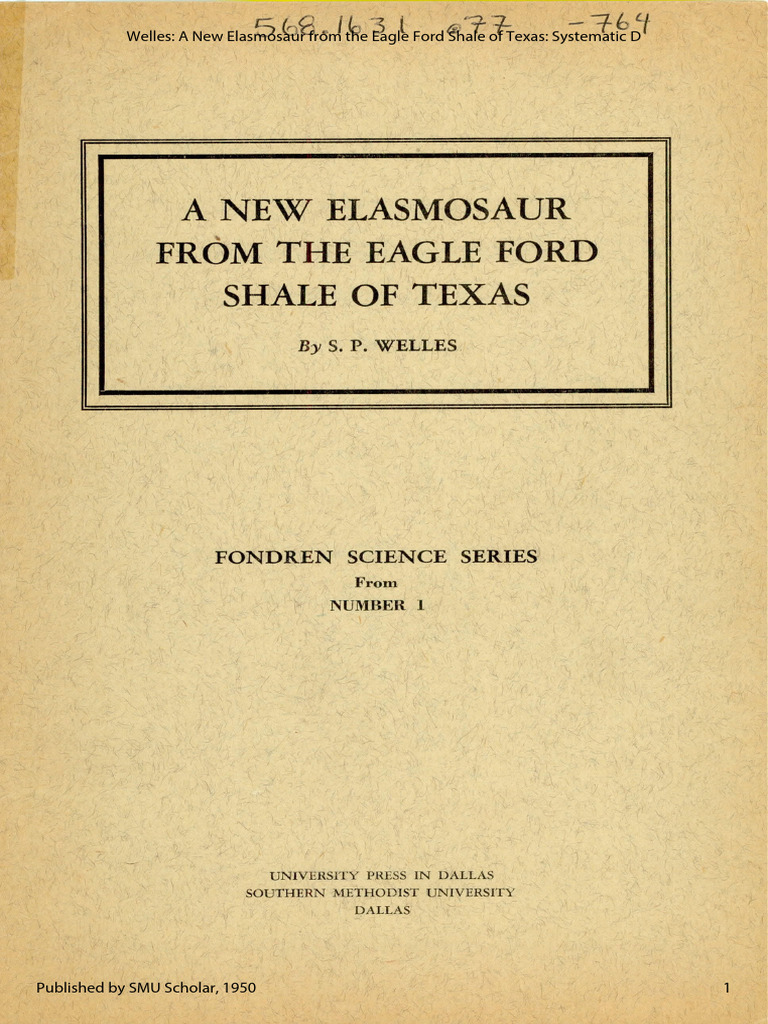 1949, Welles, Libonectes Morgani Complete Version | PDF | Vertebra ...