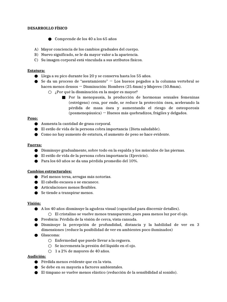 Adultez Intermedia | PDF | Menopausia | Adultos