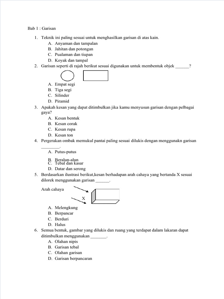 Dokumen.tips Soalan Kbat Psv Tingkatan 2 Bab 1 Garisan Bab 2 Rupa Bab 3 ...
