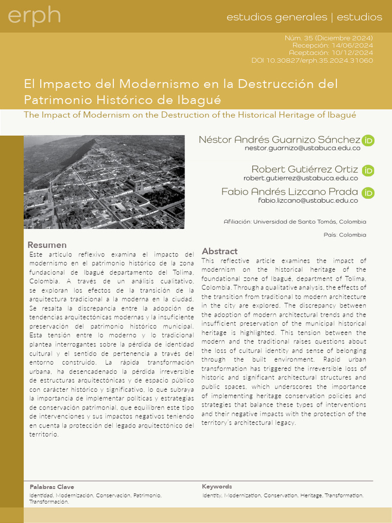 El Impacto Del Modernismo en La Destrucción Del Patrimonio Histórico de ...