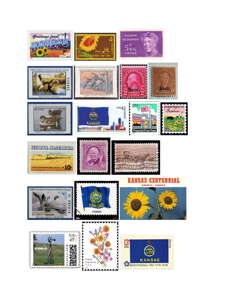 Kansas in Postage Stamps | PDF