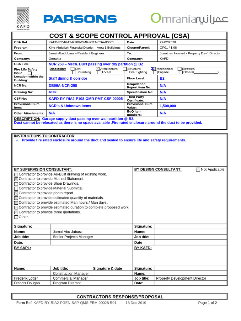 CSA -00005 | PDF | Building | Building Engineering