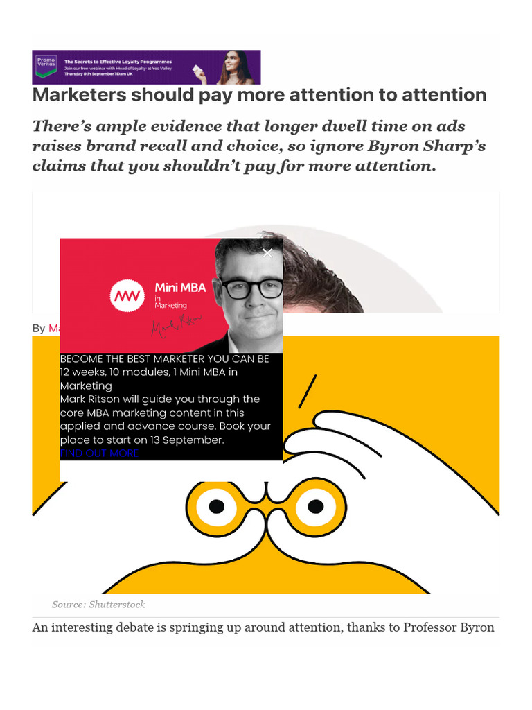 The Importance of Attention in Marketing | PDF | Brand | Marketing