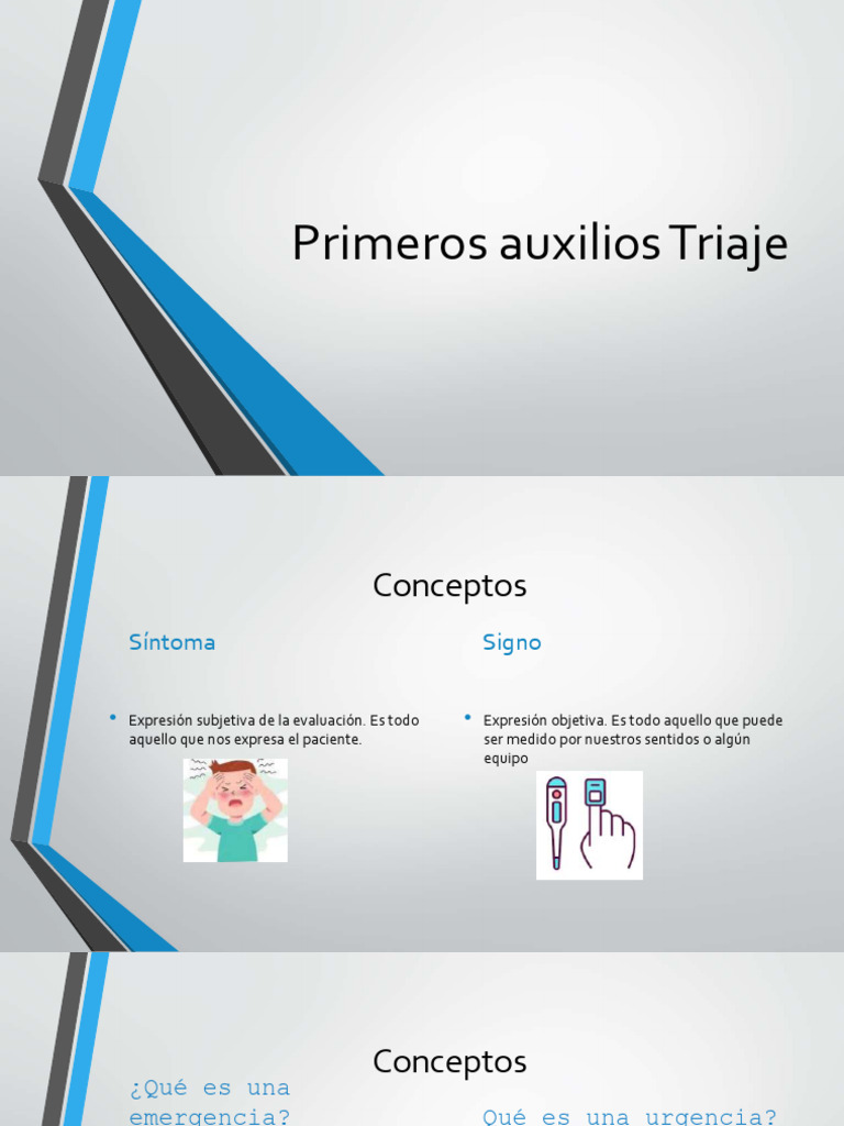 Guía de Triaje y Primeros Auxilios | PDF | Medicina CLINICA ...