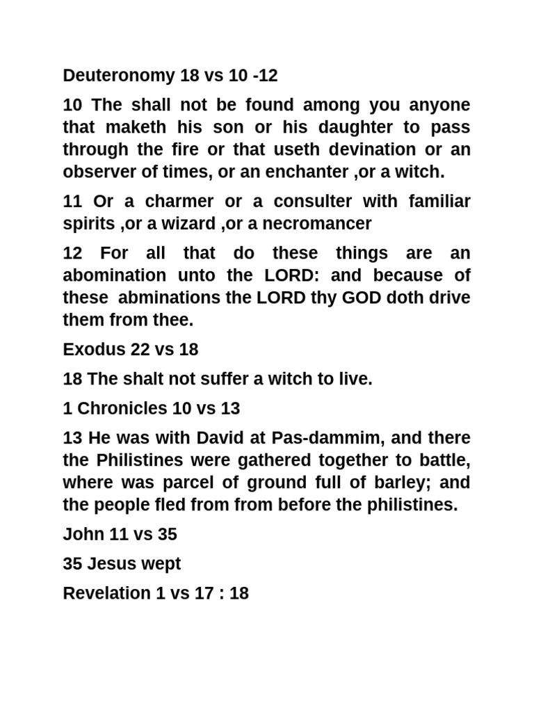 Bible Verses | PDF