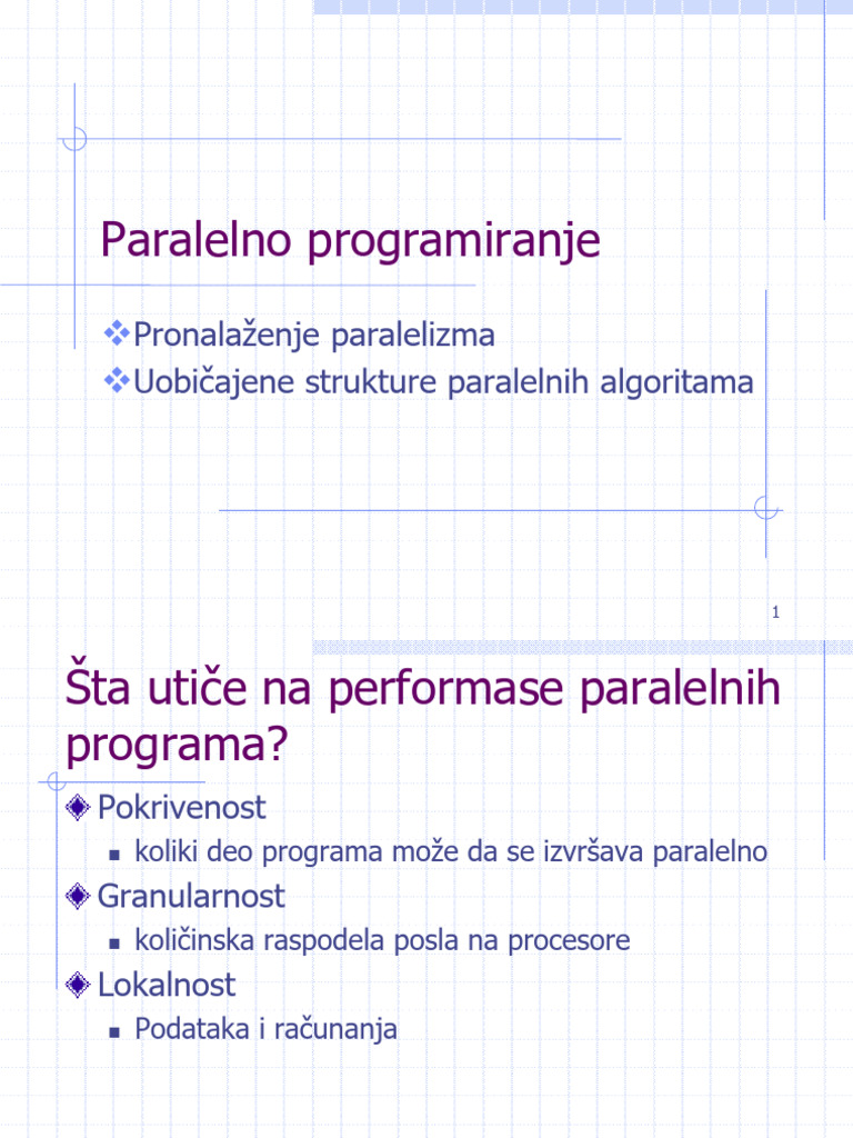 P3.1 Paralelno programiranje | PDF