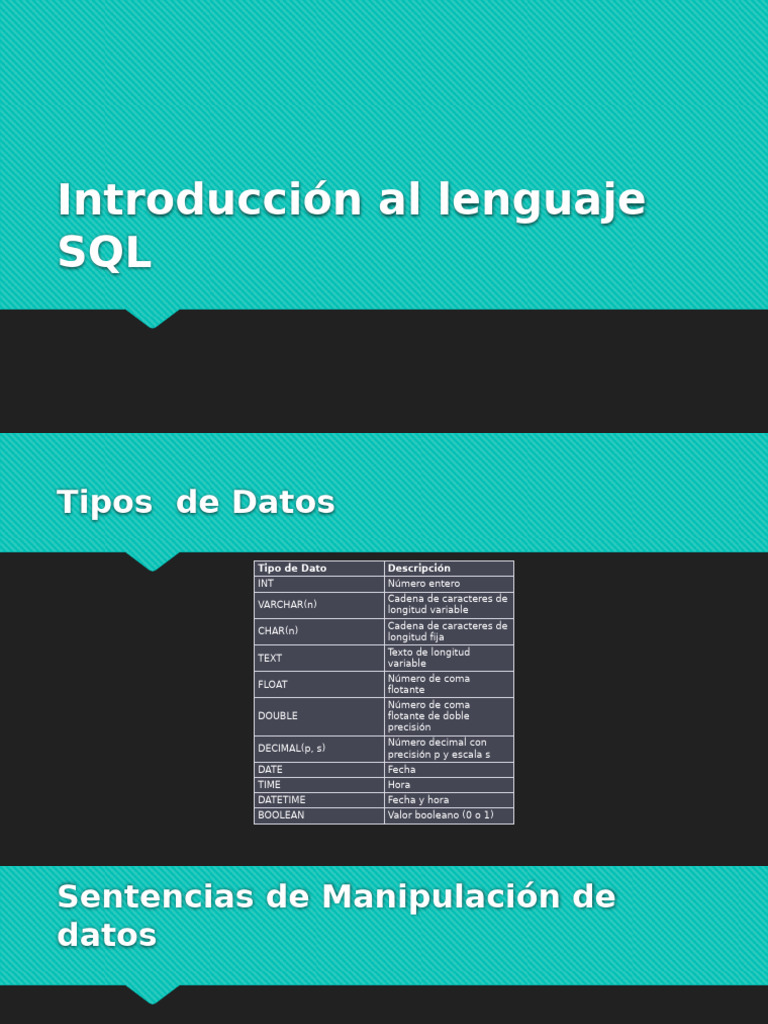 Modulo 8. I Parte. Introducción Al Lenguaje SQL | PDF Modulo 8. I Parte. Introducción Al Lenguaje SQL | PDF